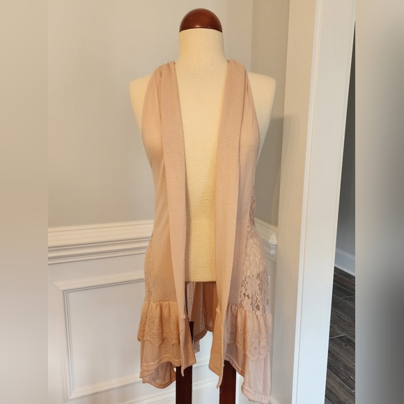 Umgee | Tops | Umgee Light Peach Sleeveless Tuniccoverwrap | Poshmark